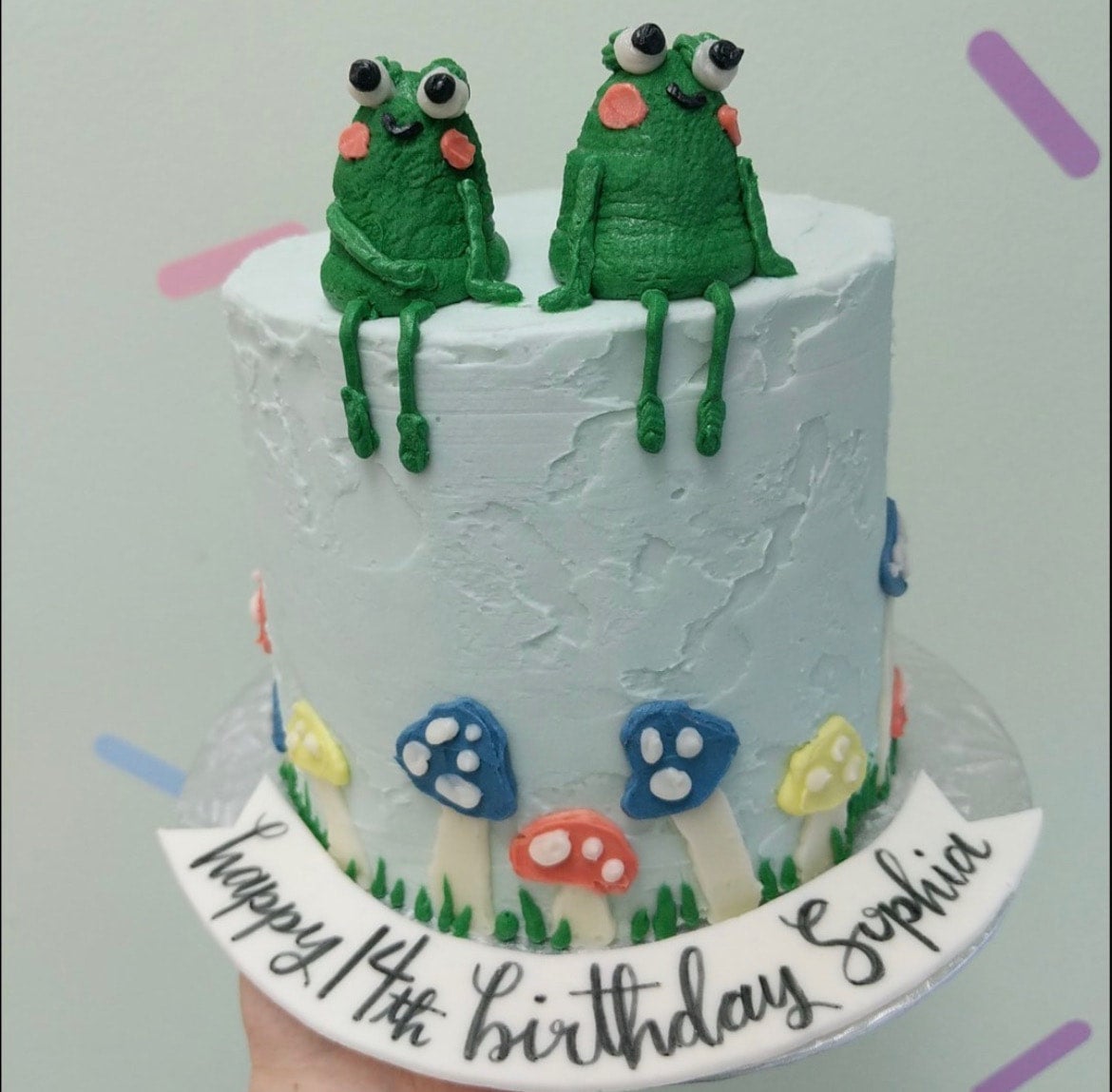 Frogs In Spring Cake | Oliver's Desserts